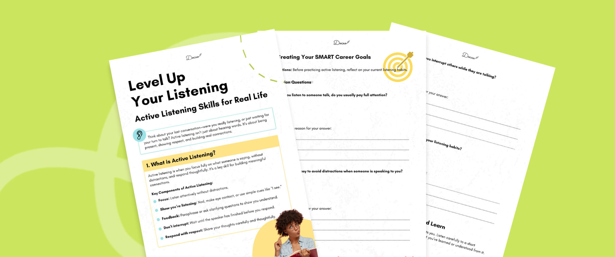 Active Listening Skills Worksheet - Doceo
